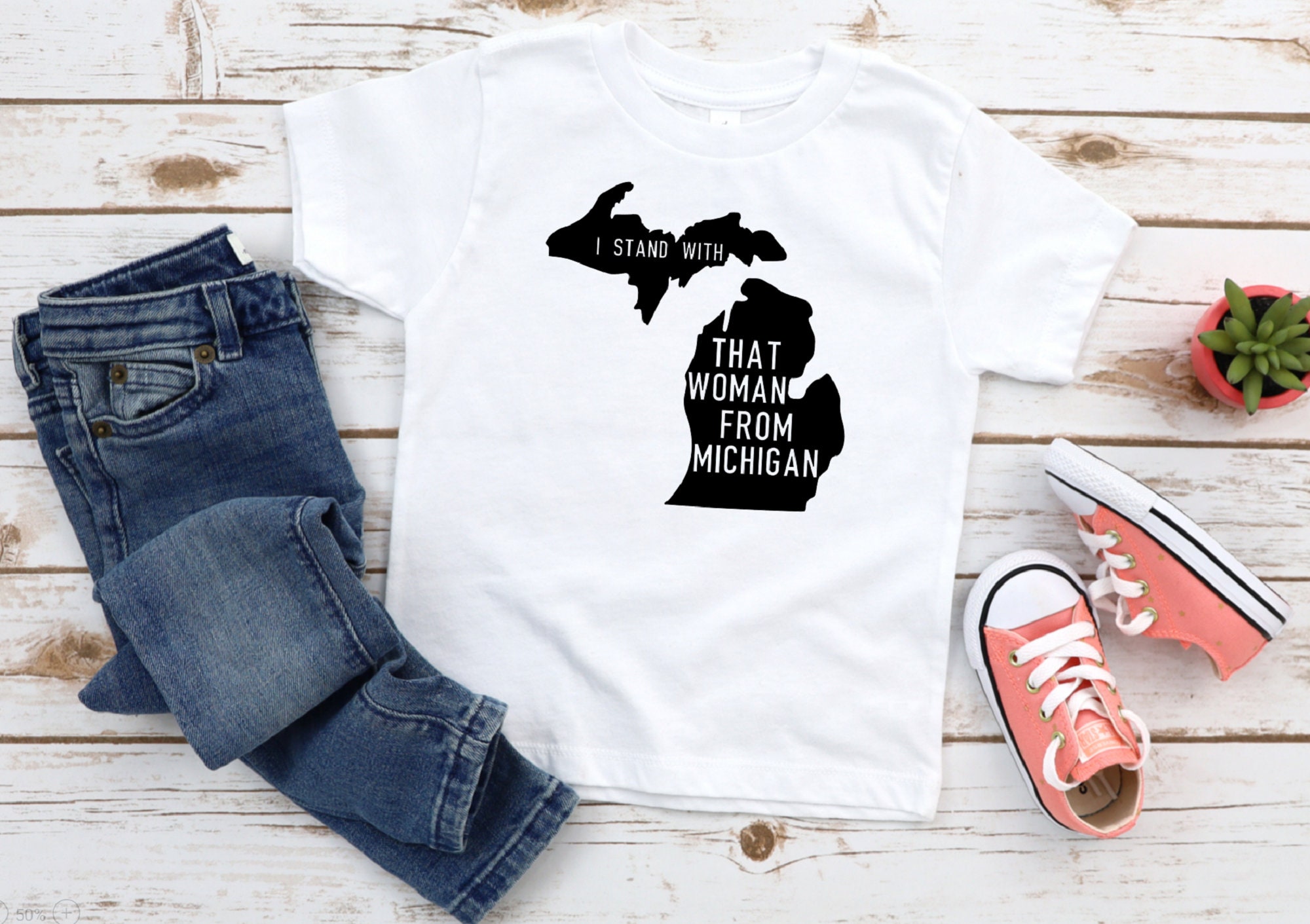 I Stand With That Woman From Michigan Kids Shirt Gretchen | Etsy