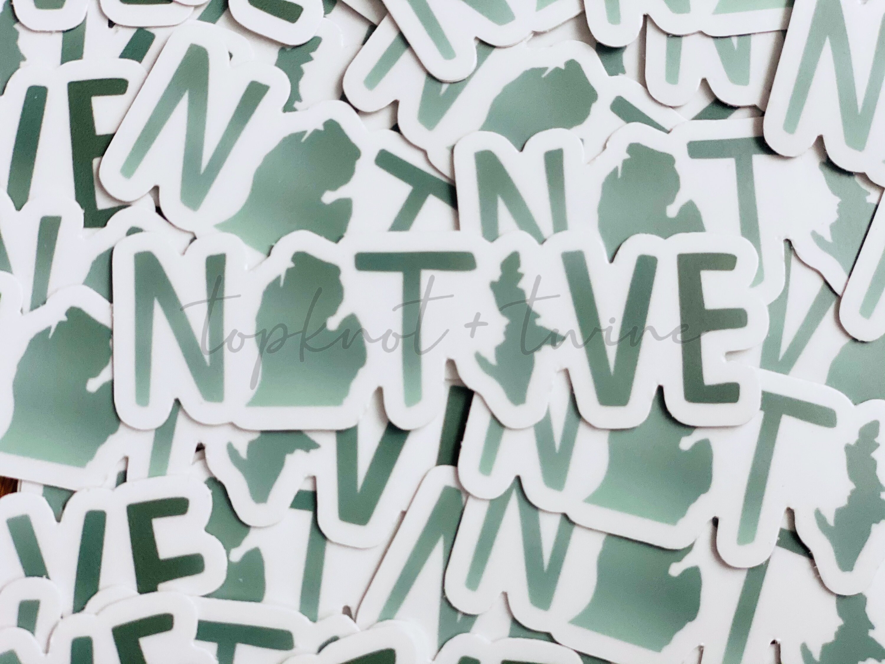 Michigan Native Vinyl Sticker Michigan Sticker Laptop | Etsy