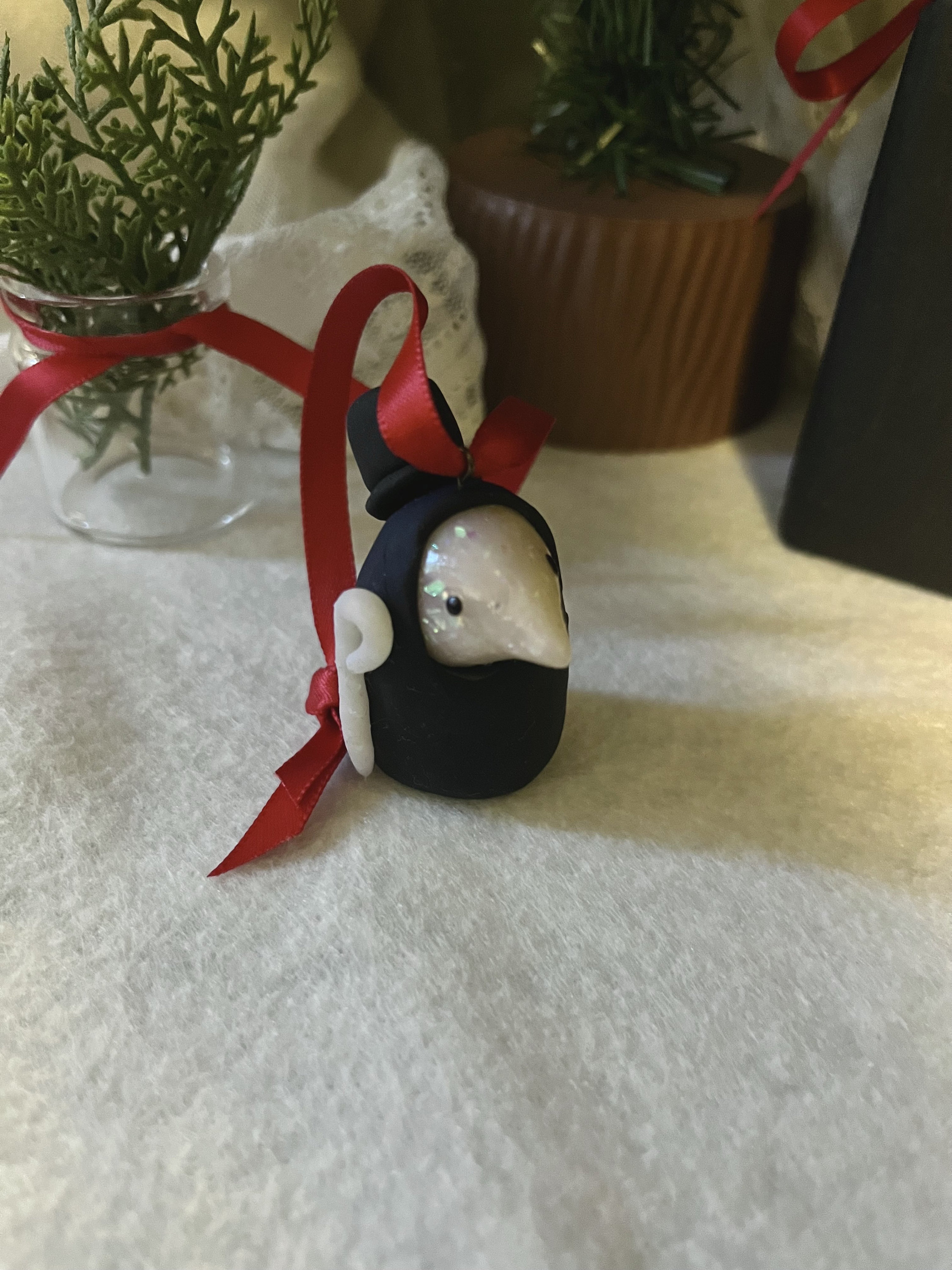 Plague Doctor Ornament (gothic, Medieval, Cute, Polymer Clay, Sculpture ...