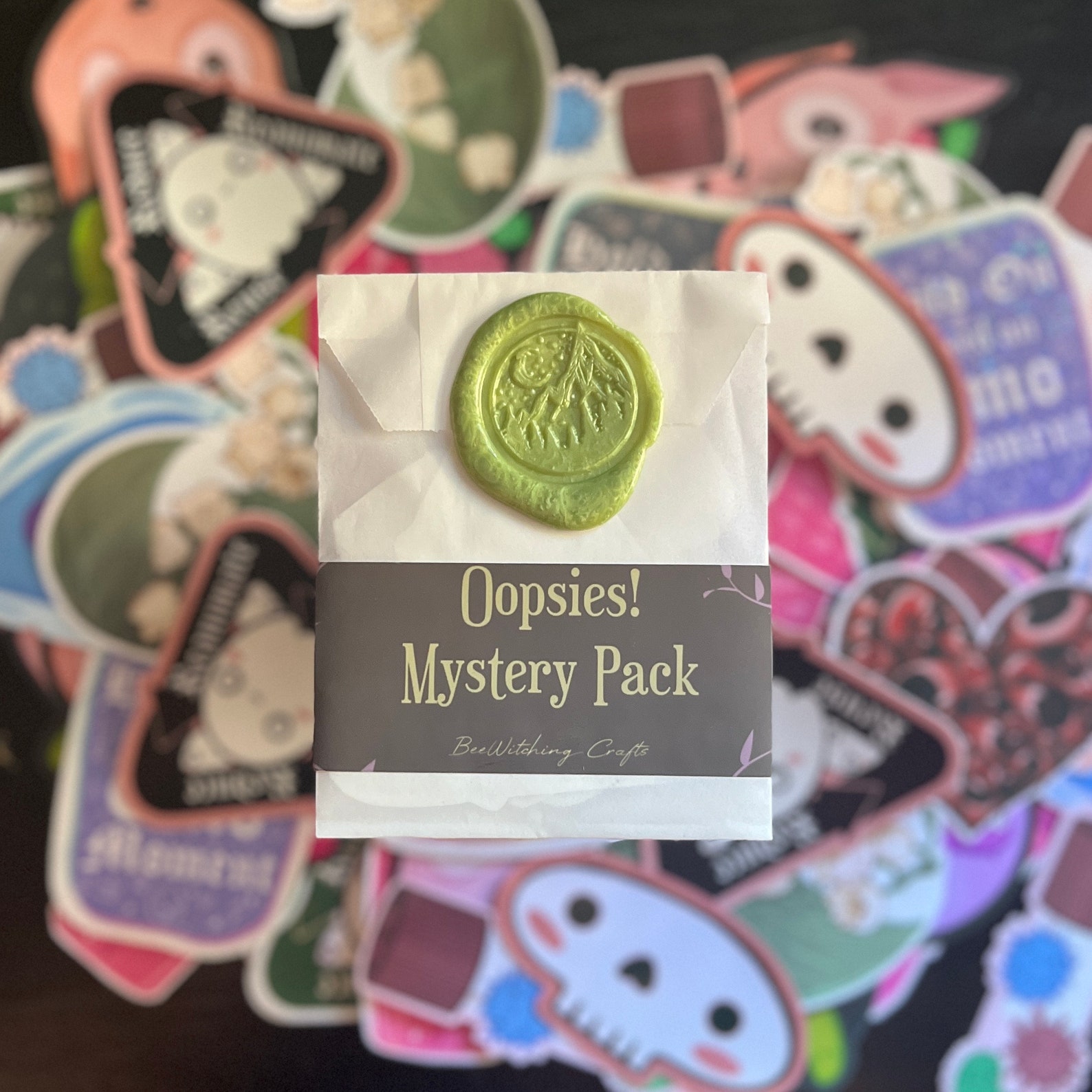 Sticker Mystery Pack (cute, Spooky, Pastel Goth, Cryptid, Creepy, B ...