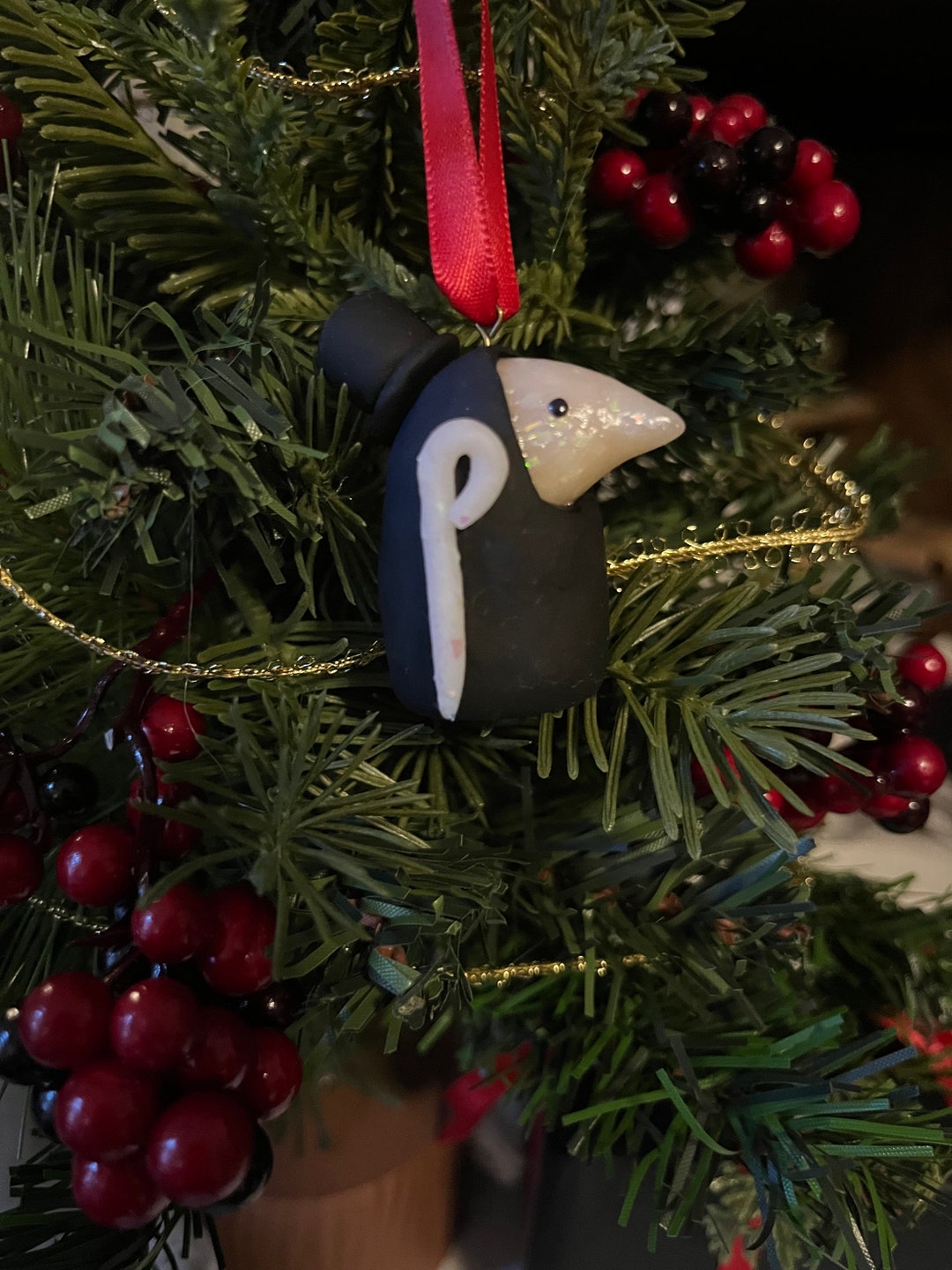 Plague Doctor Ornament (gothic, Medieval, Cute, Polymer Clay, Sculpture ...