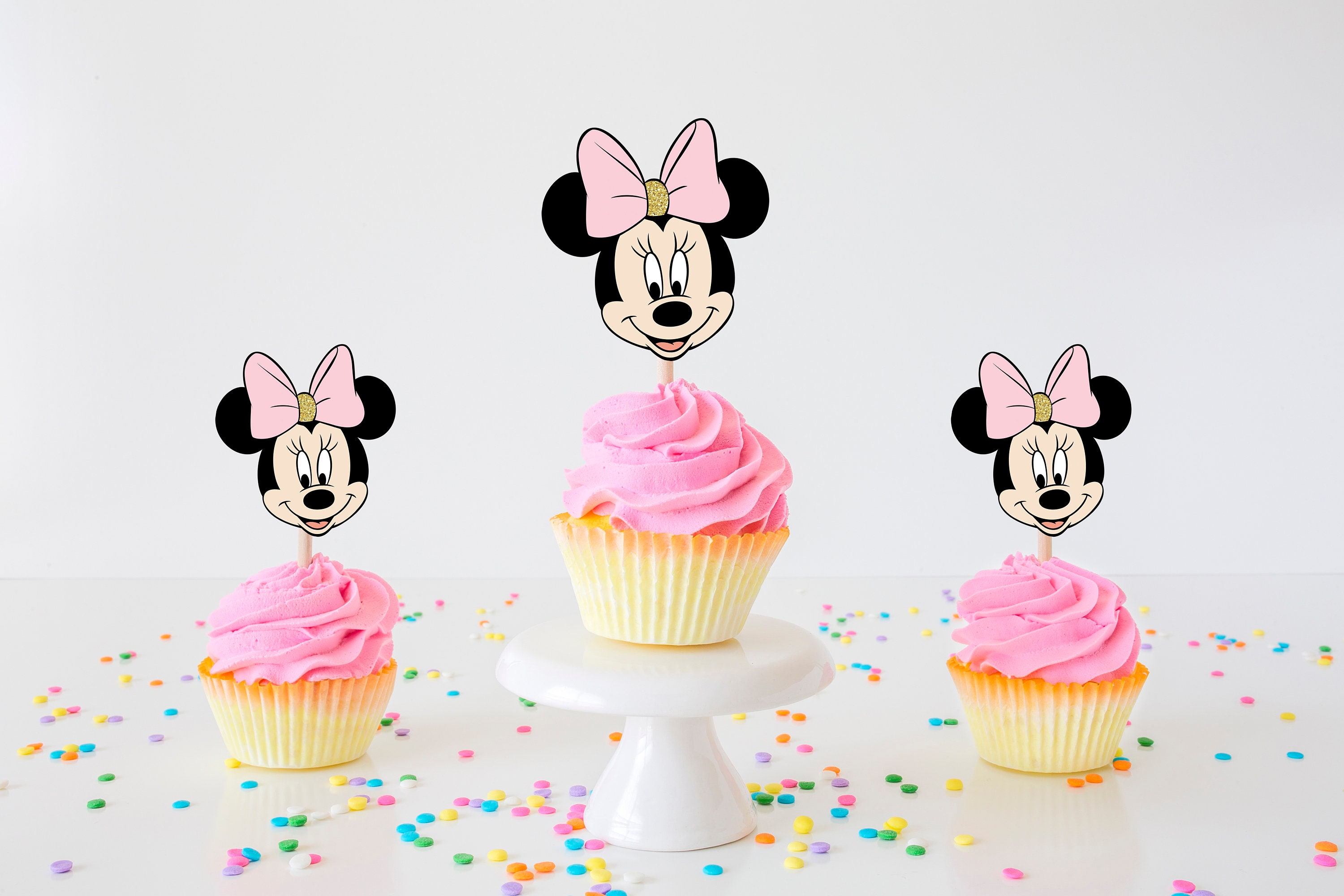 Disney Cupcake Toppers for Birthday Party Disney Birthday | Etsy
