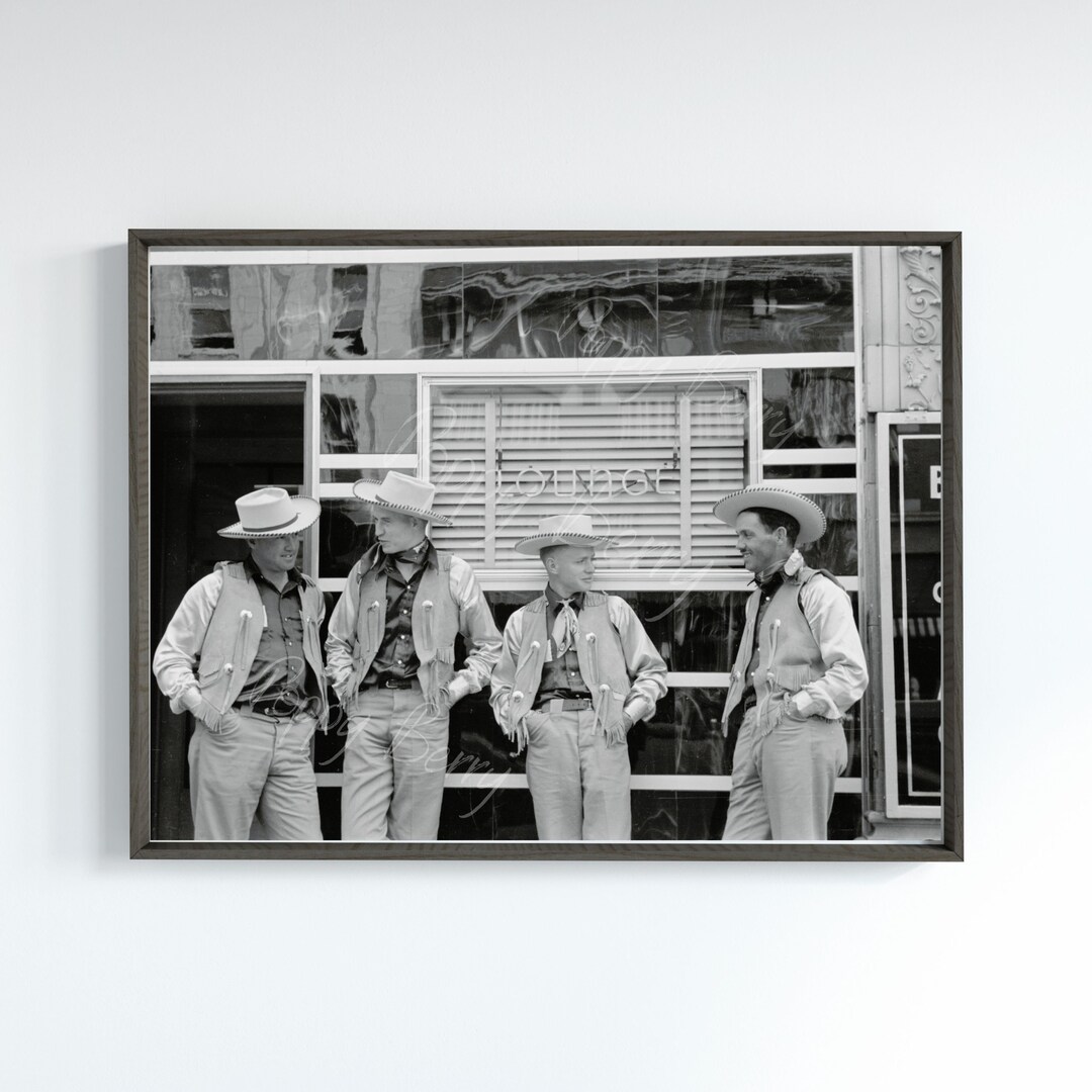 The Cowboys, Vintage Photo Print, Retro Cowboy Picture, Western Decor ...