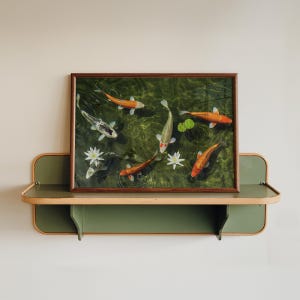 Koi Fish Pond Photography Print, Japanese Wall Art, Nature Decor - Etsy