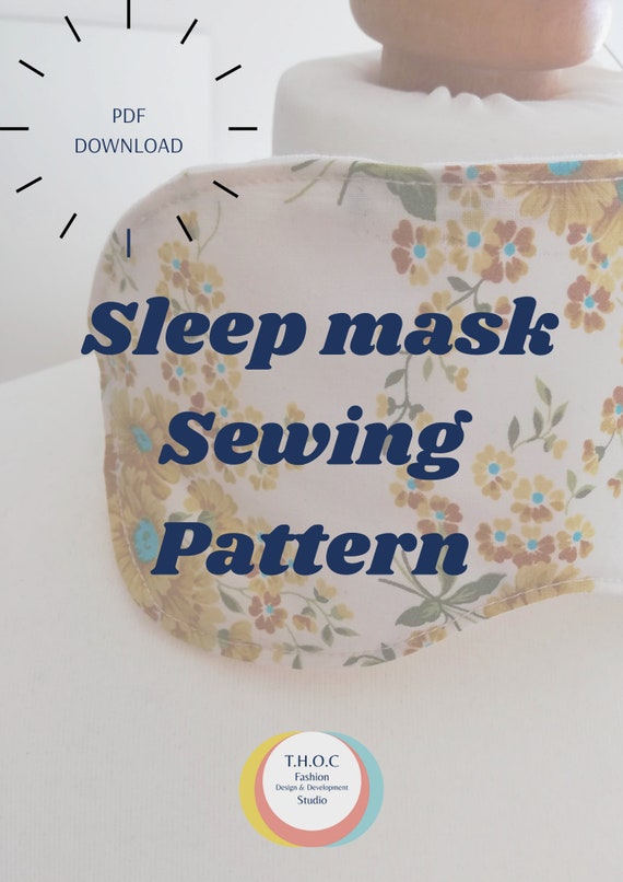 Eye Mask Sewing Pattern Sleep Mask Sewing Pattern Pdf Sewing | Etsy