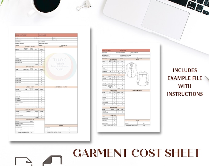 Garment Cost Sheet Template, Auto Calculating, Product Cost Sheet ...