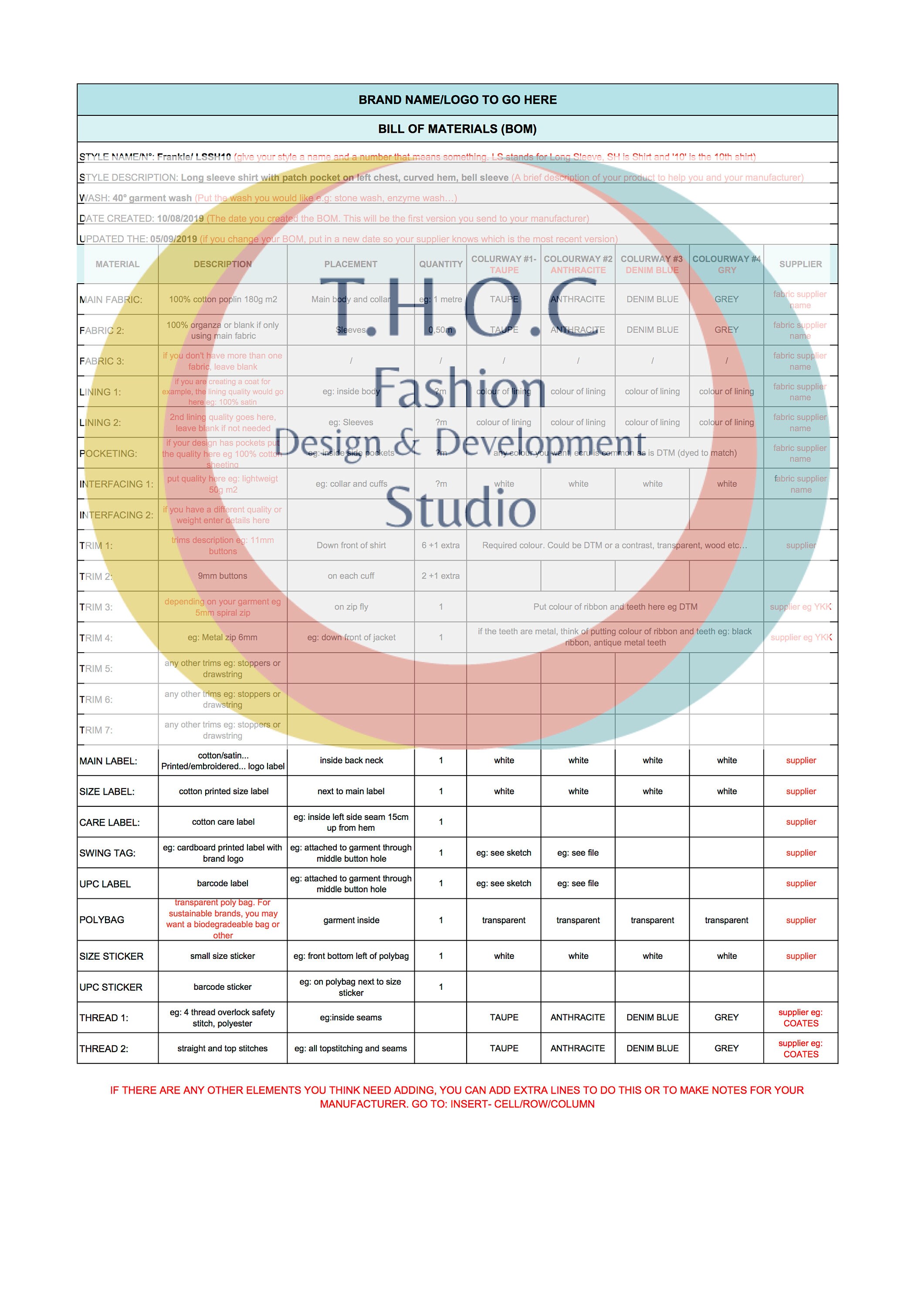 Buy Tech Pack Template Package, Fashion Toolkit, Blank Template ...