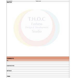 Tech Pack Sample Comments File, Excel Garment Sample Comments Sheet ...