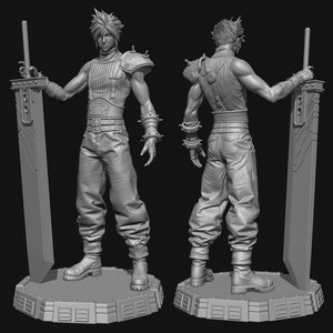 Cloud Strife Stl Files 3d Print Ready - Etsy