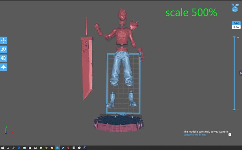 Cloud Strife Stl Files 3d Print Ready - Etsy