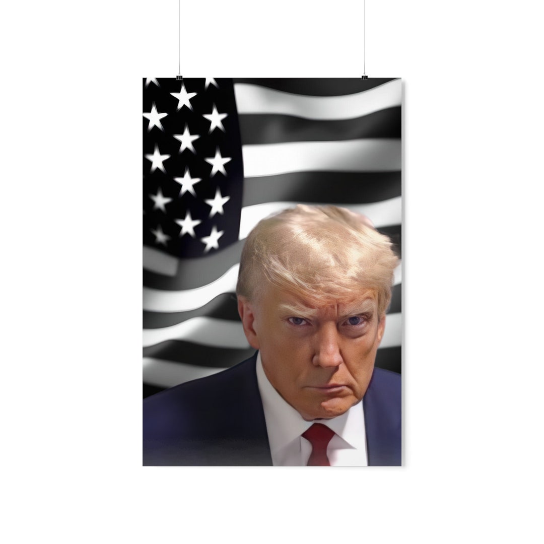 Never Surrender Trump Mugshot Poster MAGA 2024 - Etsy