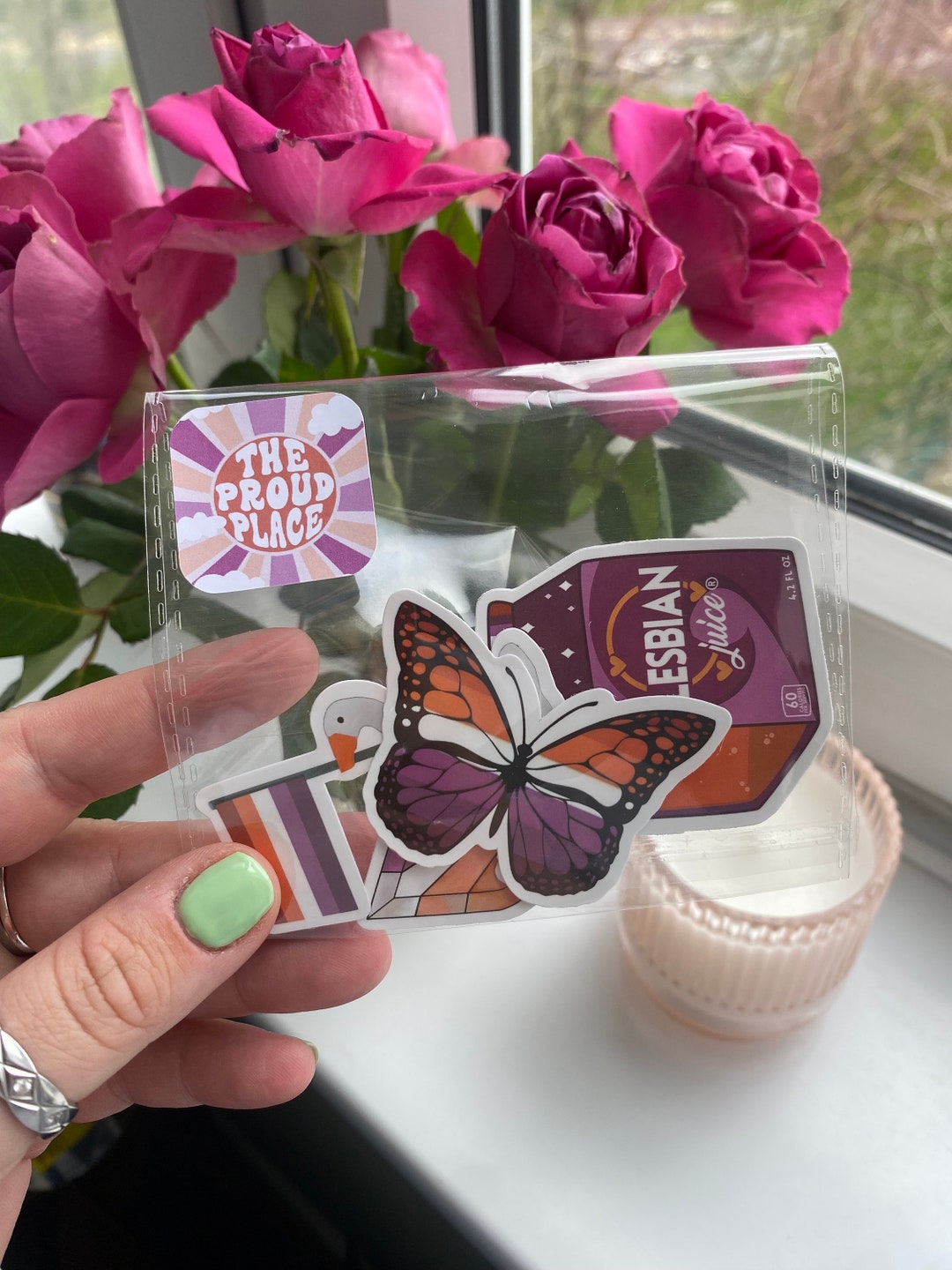 Lesbian Stickers LGBT Stickers Rainbow Stickers Pride Month Gift Random ...