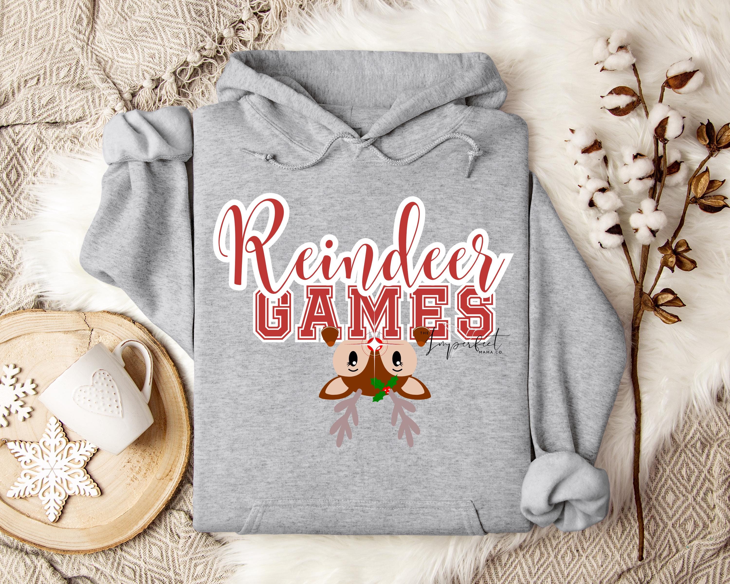 Reindeer Games PNG for DTF Printing, PNG for Christmas Pajamas, Family ...