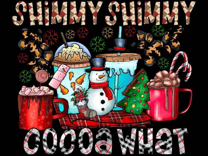 Shimmy Shimmy Cocoa What, Kids Christmas Sweatshirt, Holiday Clothing ...
