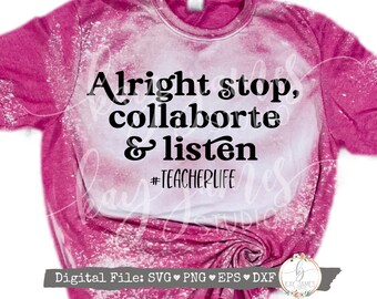 Stop Collaborate and Listen - Etsy