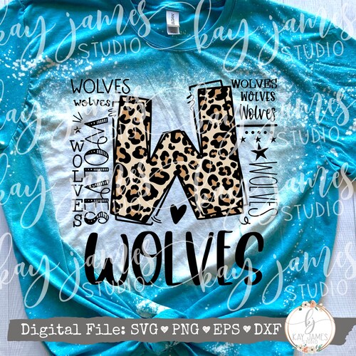Wolves SVG Digital Download SVG Cut File School Spirit Svg - Etsy