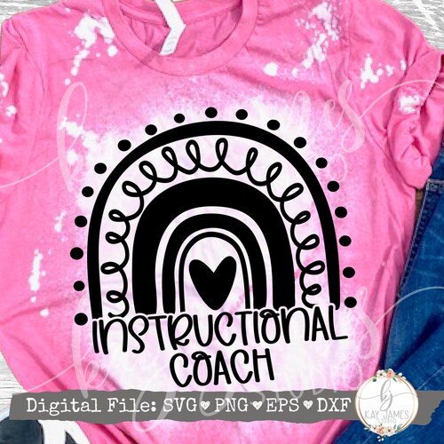 Back to School SVG Instructional Coach Svg Png Jpeg Dxf //cut - Etsy