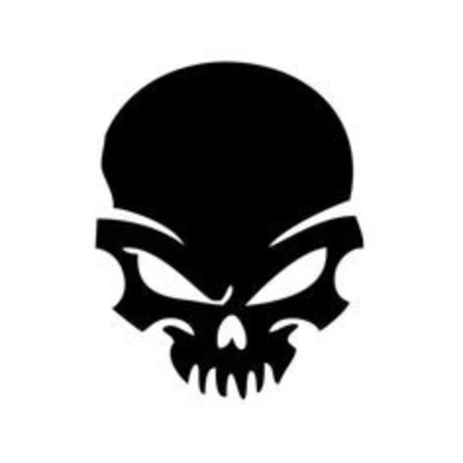 Mad skull svg file | Etsy