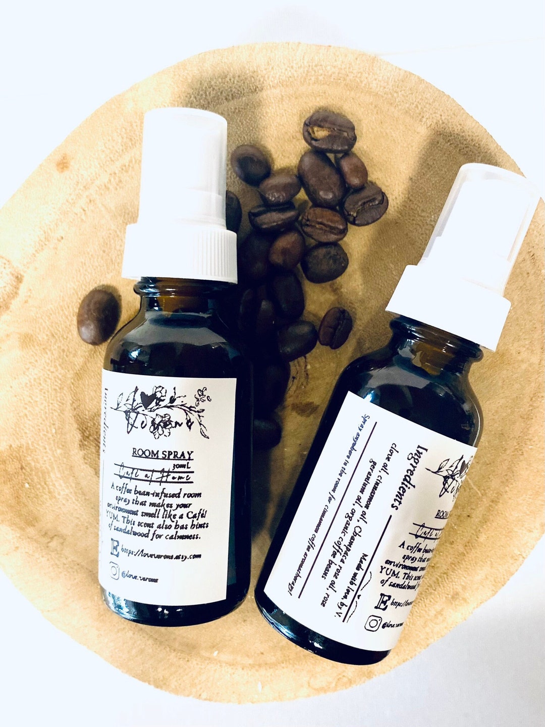 Vanilla Cafe Latte Room Spray: Coffee Bean Aromatherapy - Etsy