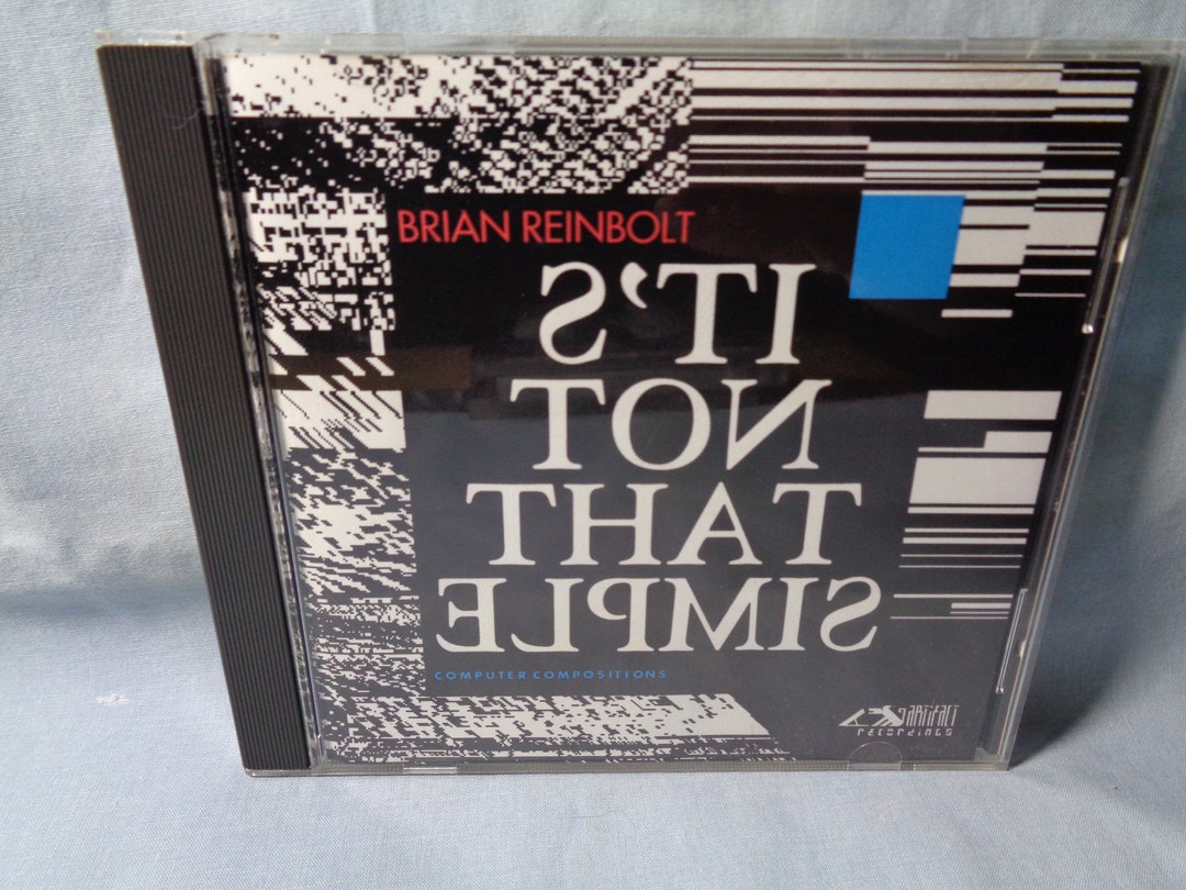 CD Brianreinbolt It's Not That Simple 1990 - Etsy