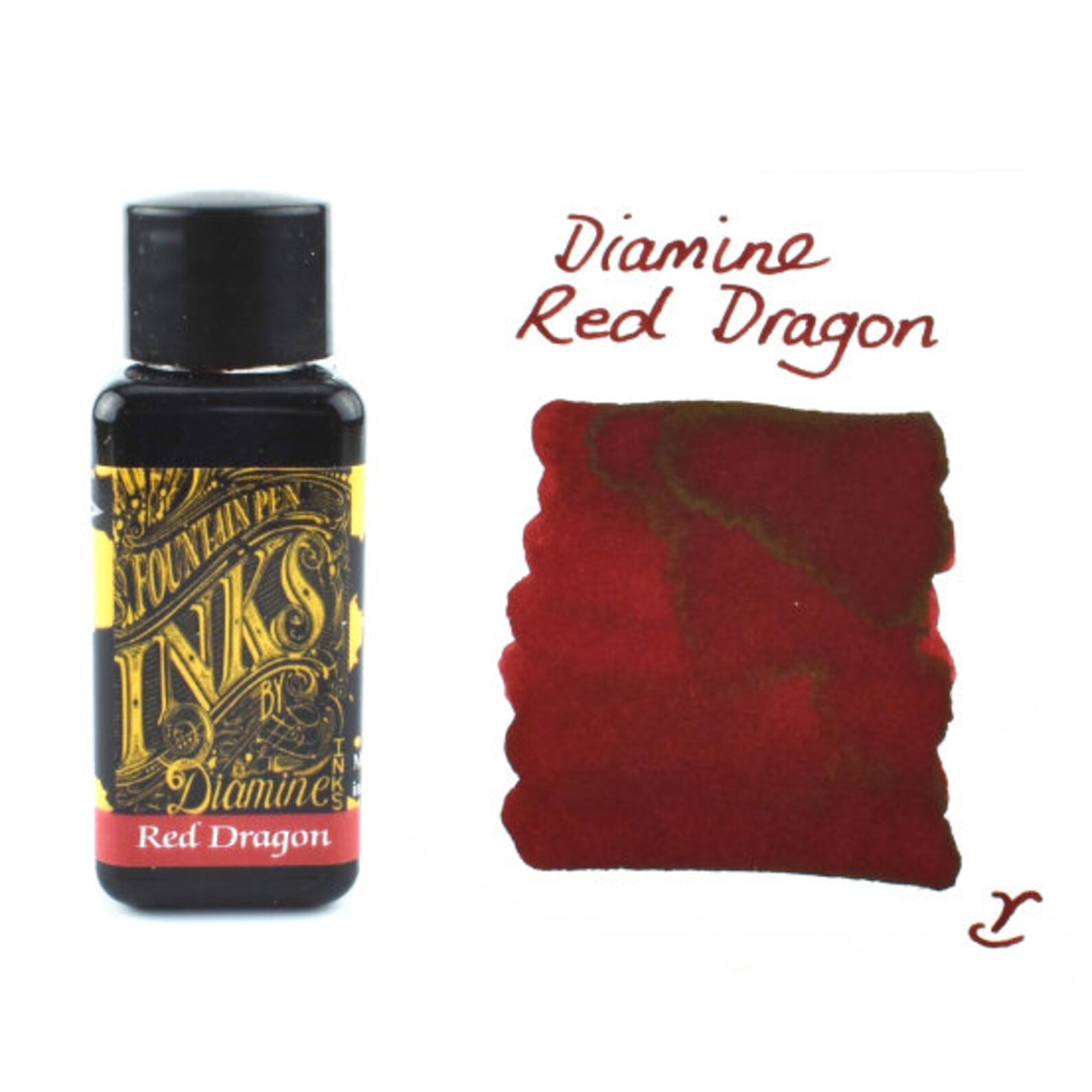 Diamine Red Dragon Fountain Pen Ink 30ml Red Ink | Etsy