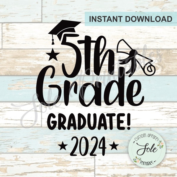2024 5th Grade Graduate - Etsy
