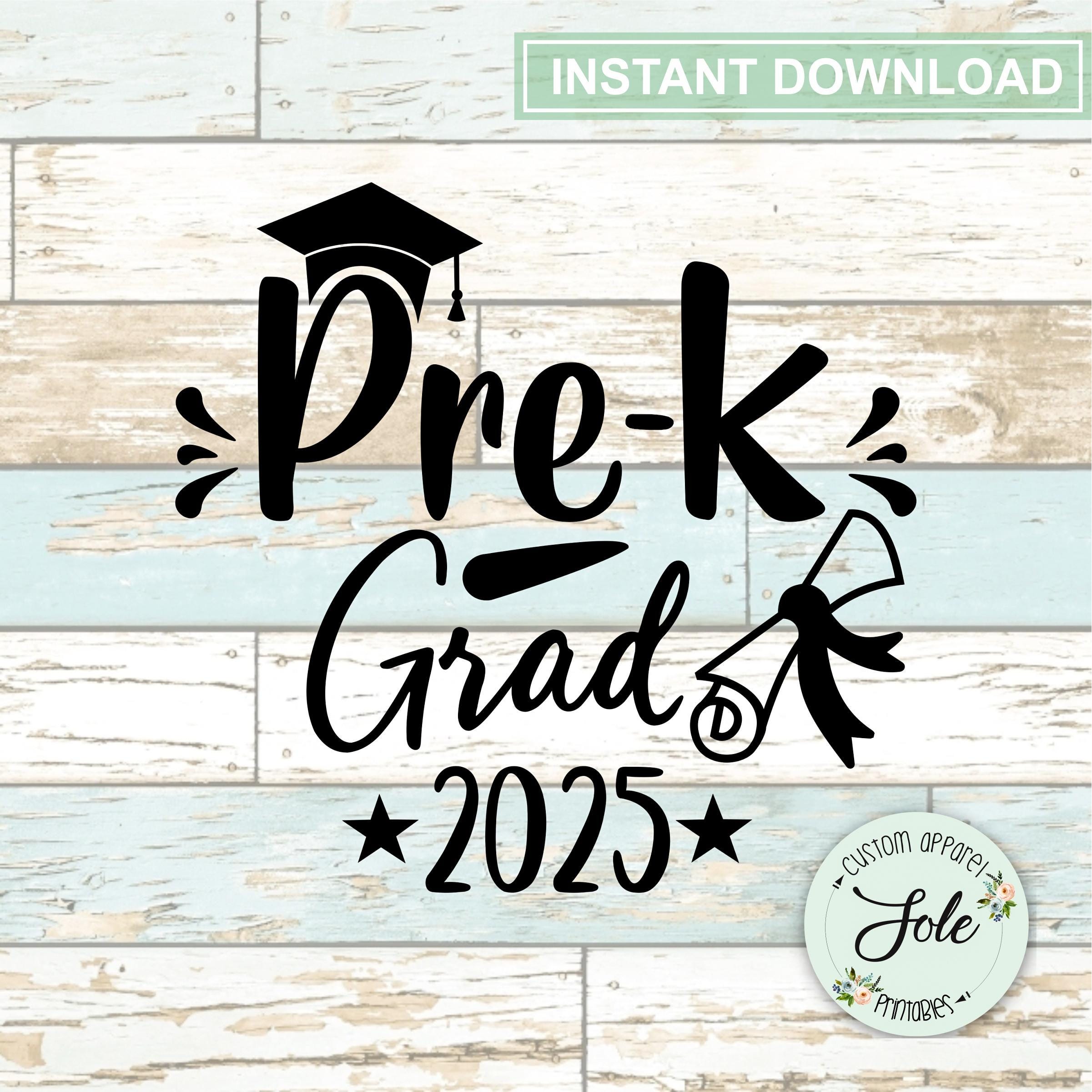 Pre-k Class 2025 School Graduation, Elementary School Graduated, Pre ...