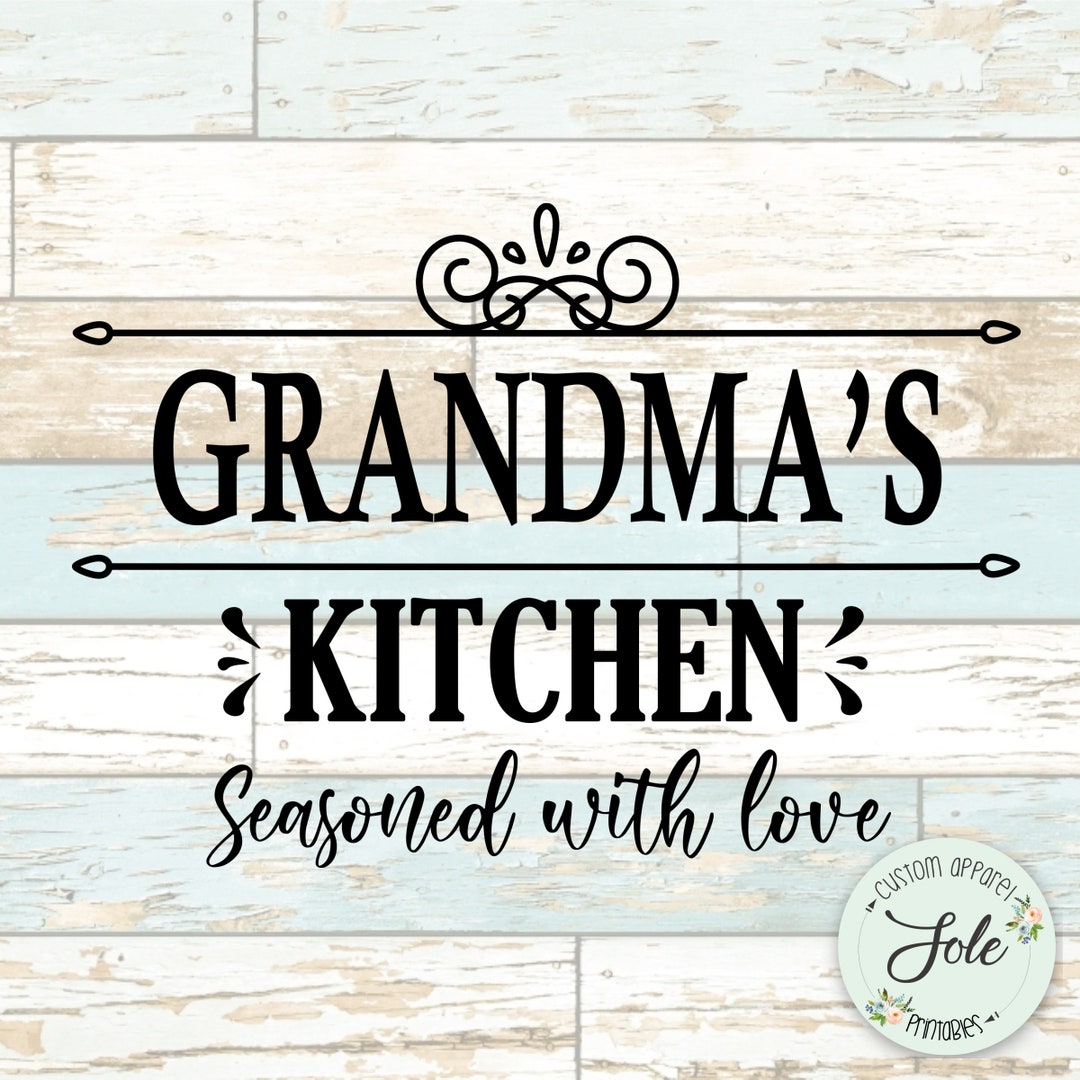 Grandma's Kitchen - Farmhouse Kitchen-- Stove Cover Sign-farmhouse ...
