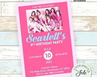 Twice invitation - Etsy España