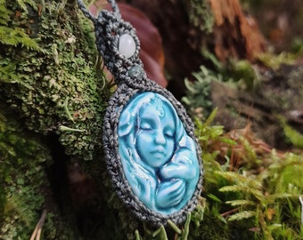Porcelain Wolf Necklace - Etsy