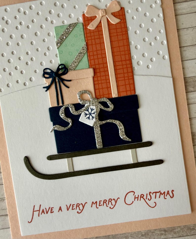 Very Merry Christmas Card - Etsy