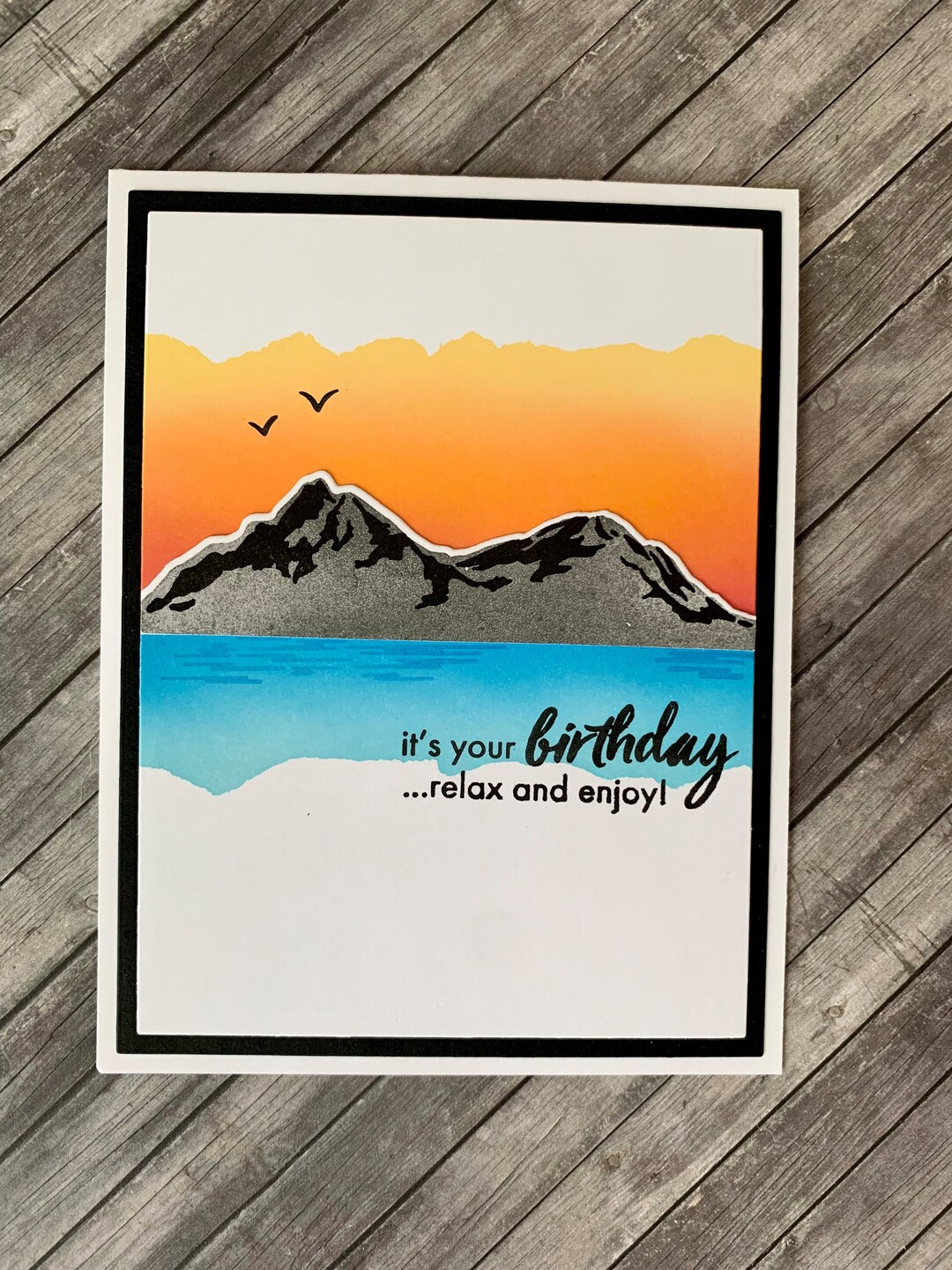 Relax and Enjoy Birthday Card - Etsy