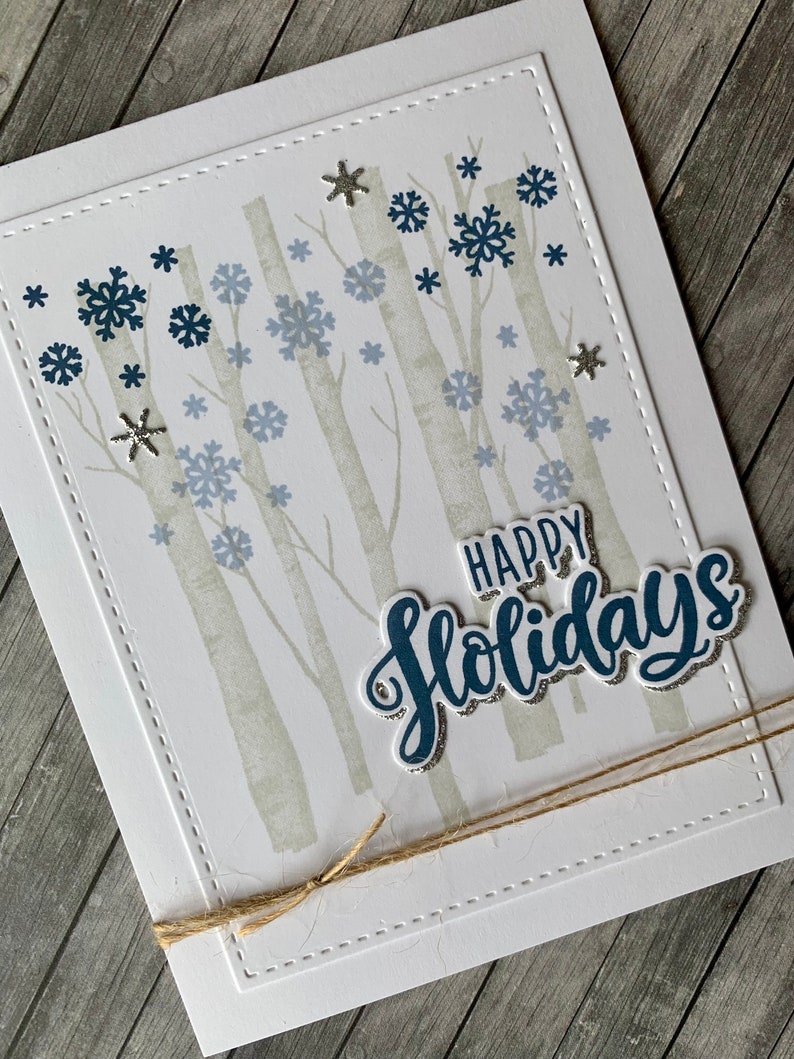 Winter Aspen Card - Etsy