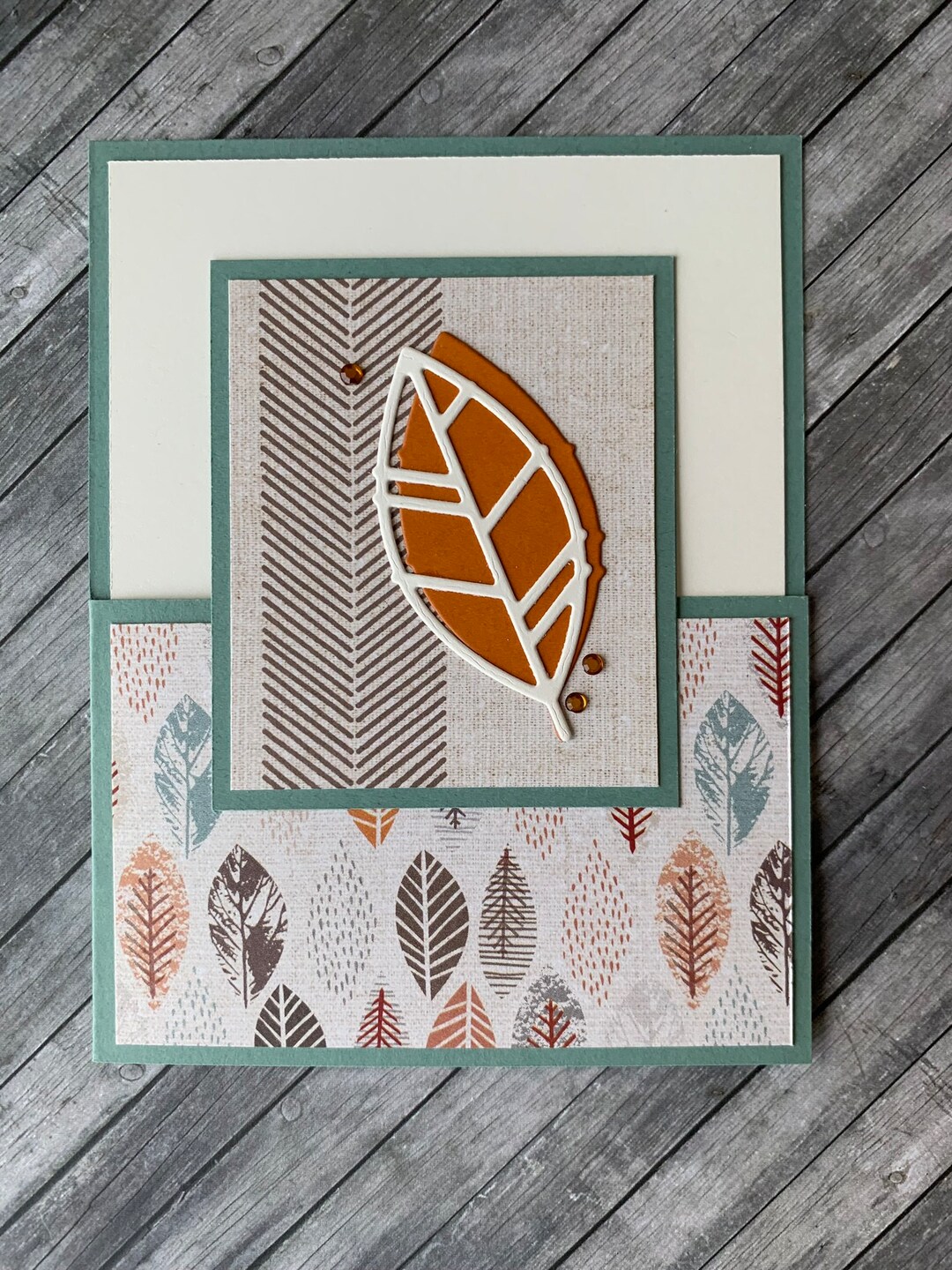 Autumn Leaves Card - Etsy