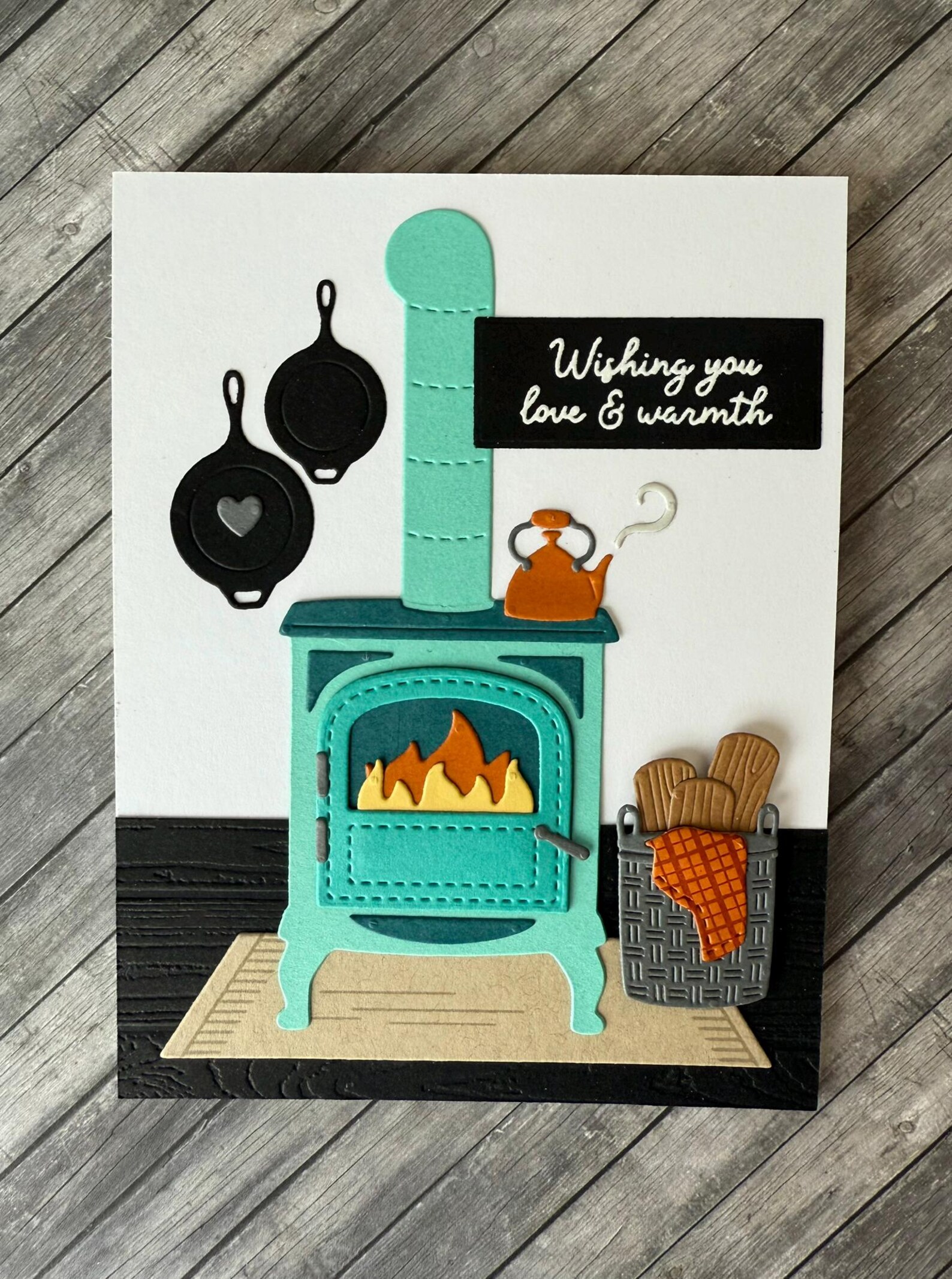 Wishing You Love & Warmth Card - Etsy