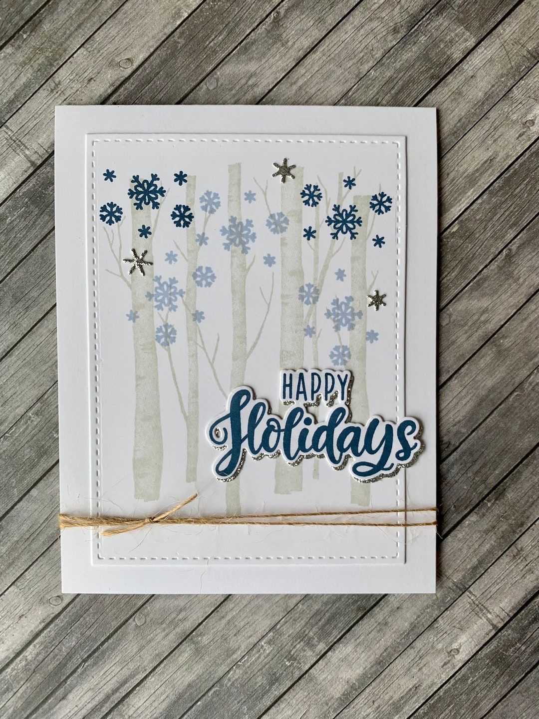 Winter Aspen Card - Etsy
