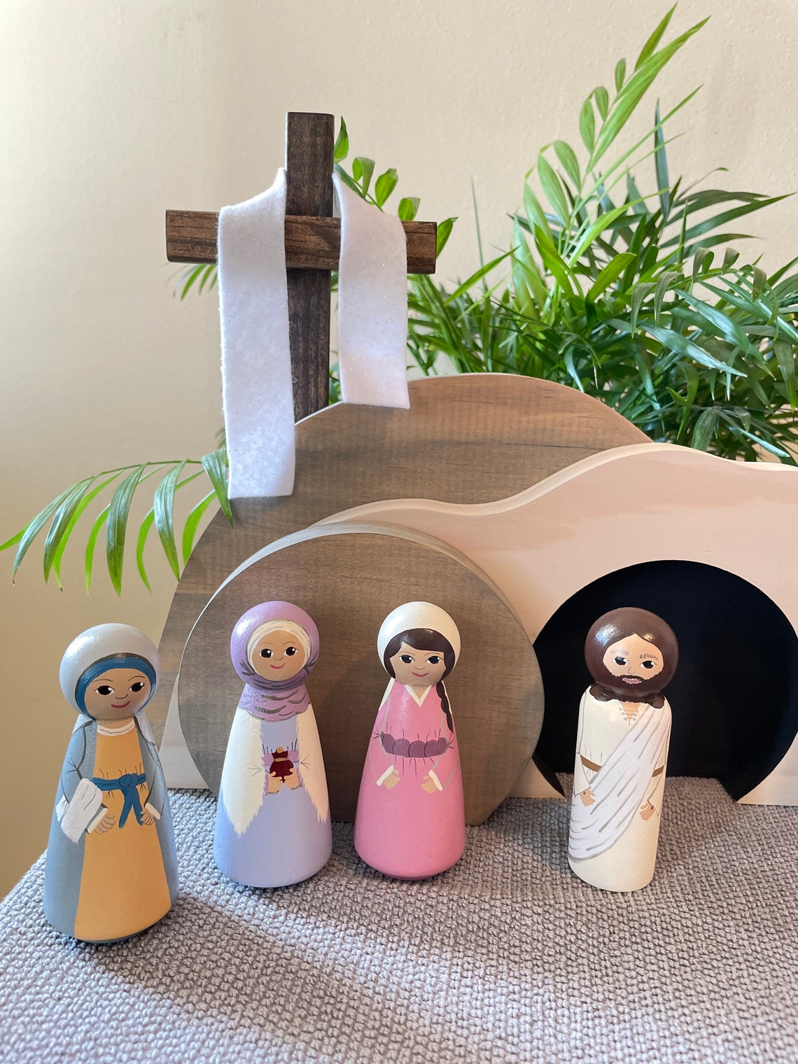 Easter Crèche Full Set 9 Pieces | Etsy