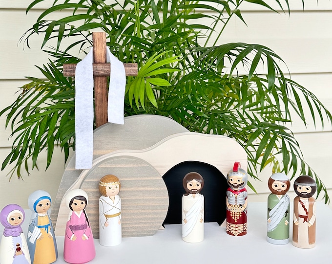 Easter Crèche Full Set 9 Pieces - Etsy