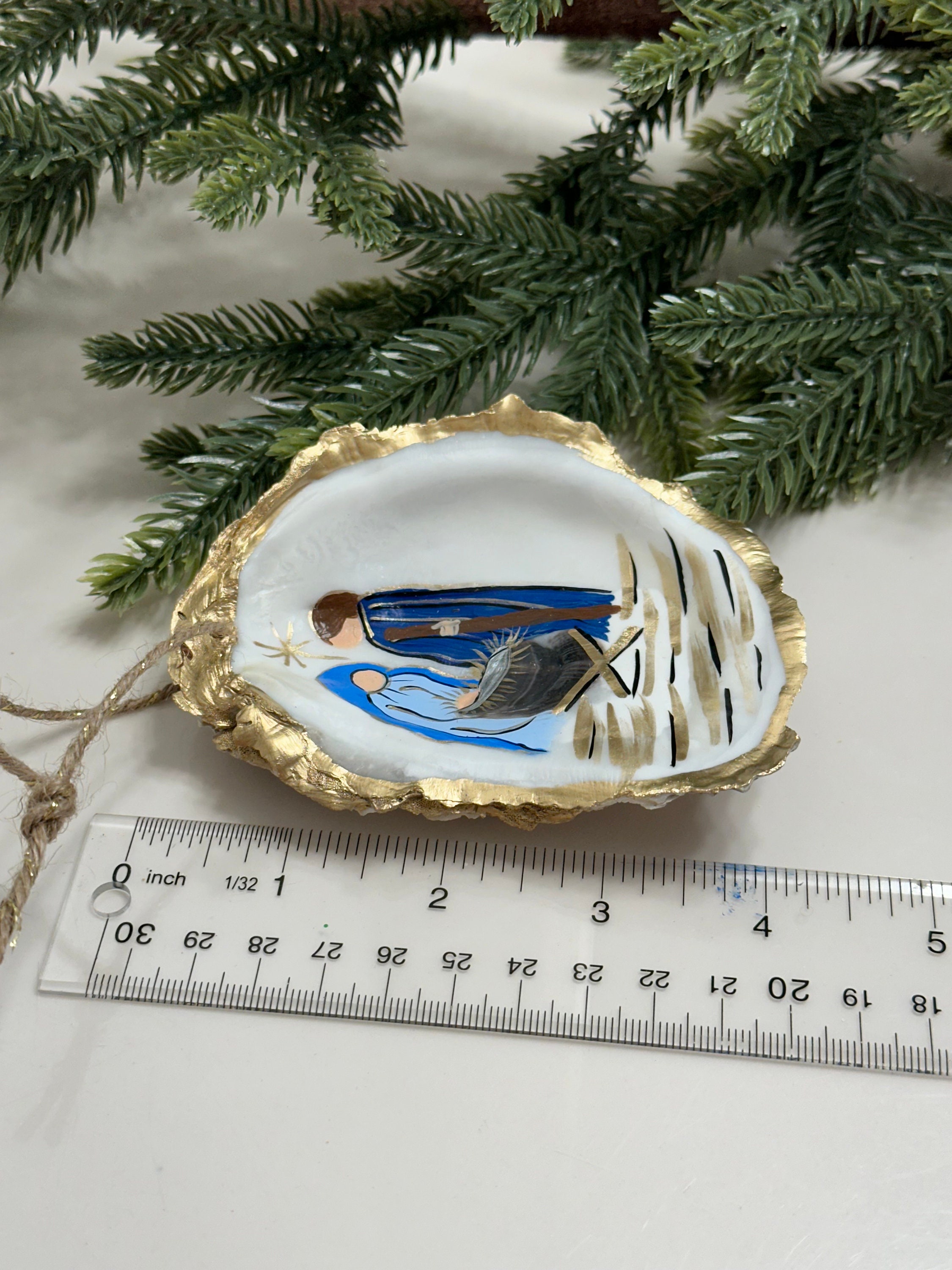 Hand Painted Oyster Shell - Etsy