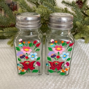 Hand Painted Salt and Pepper Shakers - Etsy