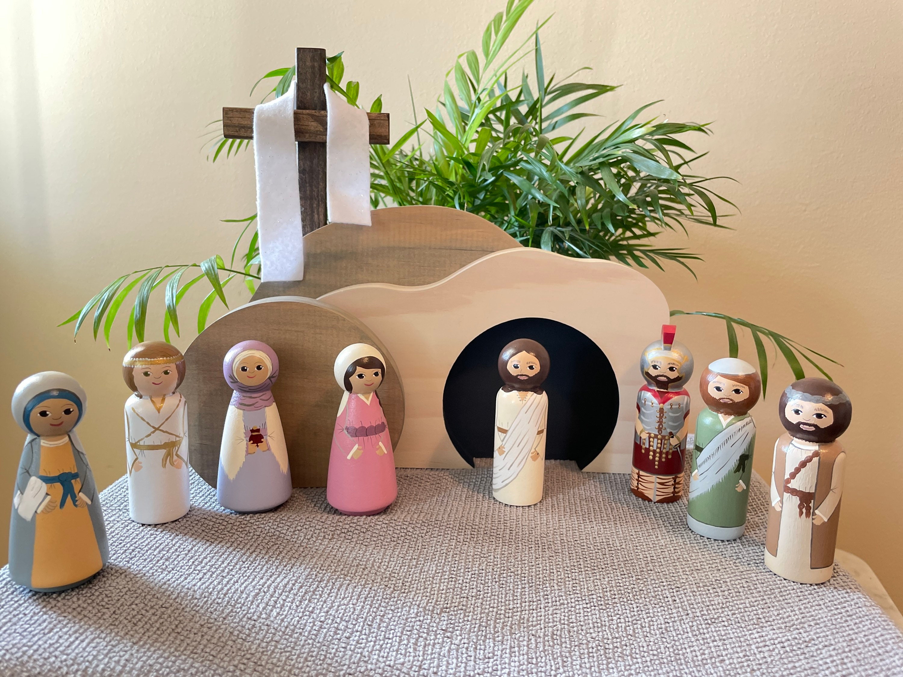 Easter Crèche Full Set 9 Pieces | Etsy