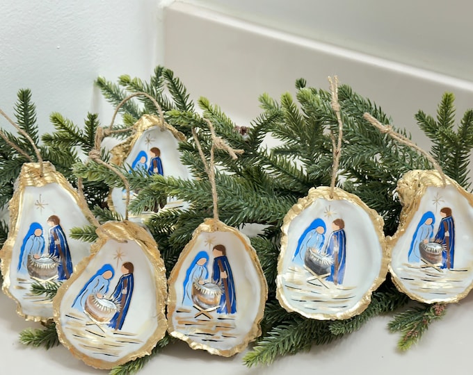 Hand Painted Oyster Shell - Etsy