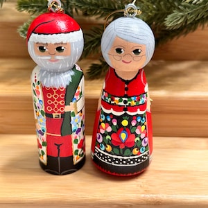 Hand Painted Mr. and Mrs. Matyo Clause Ornament - Etsy