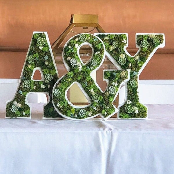Moss Letters - Etsy