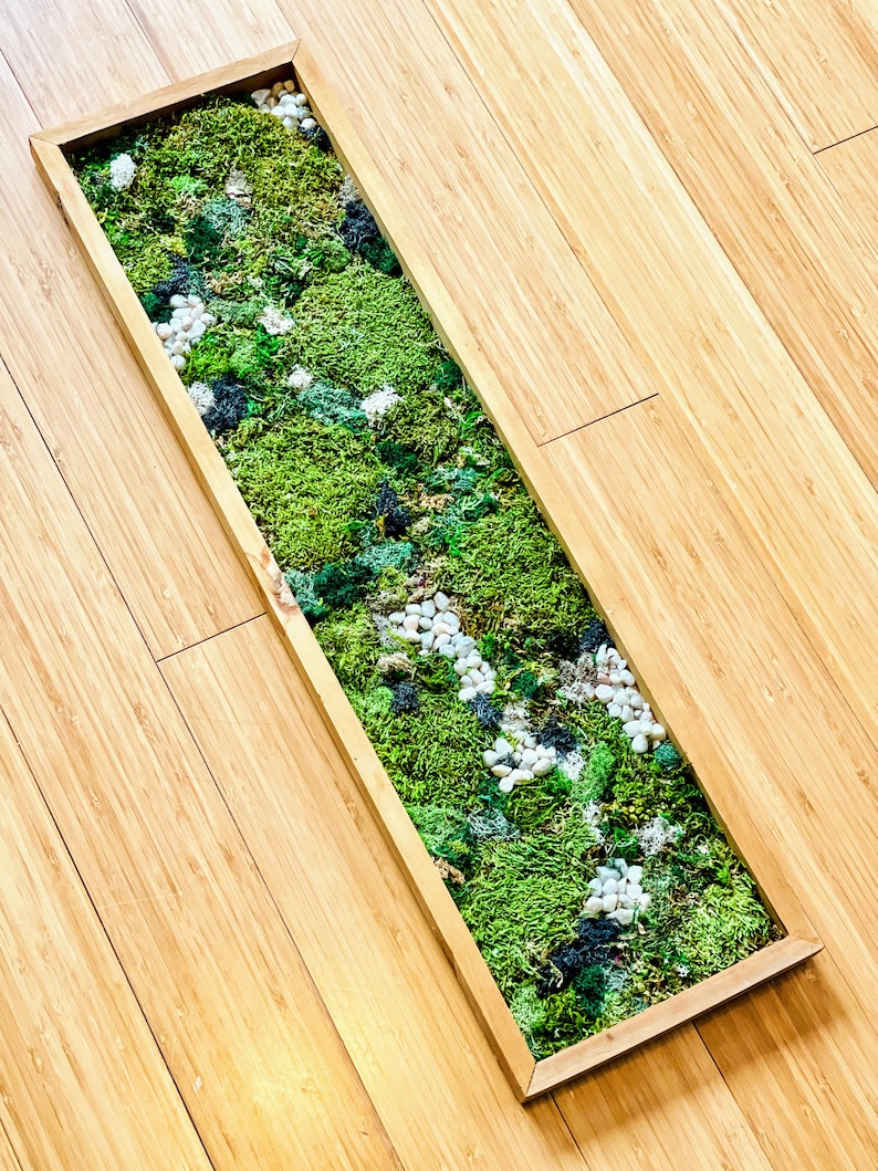 Framed Preserved Moss Wall Art – Custom Reindeer Moss Decor for Home - Etsy
