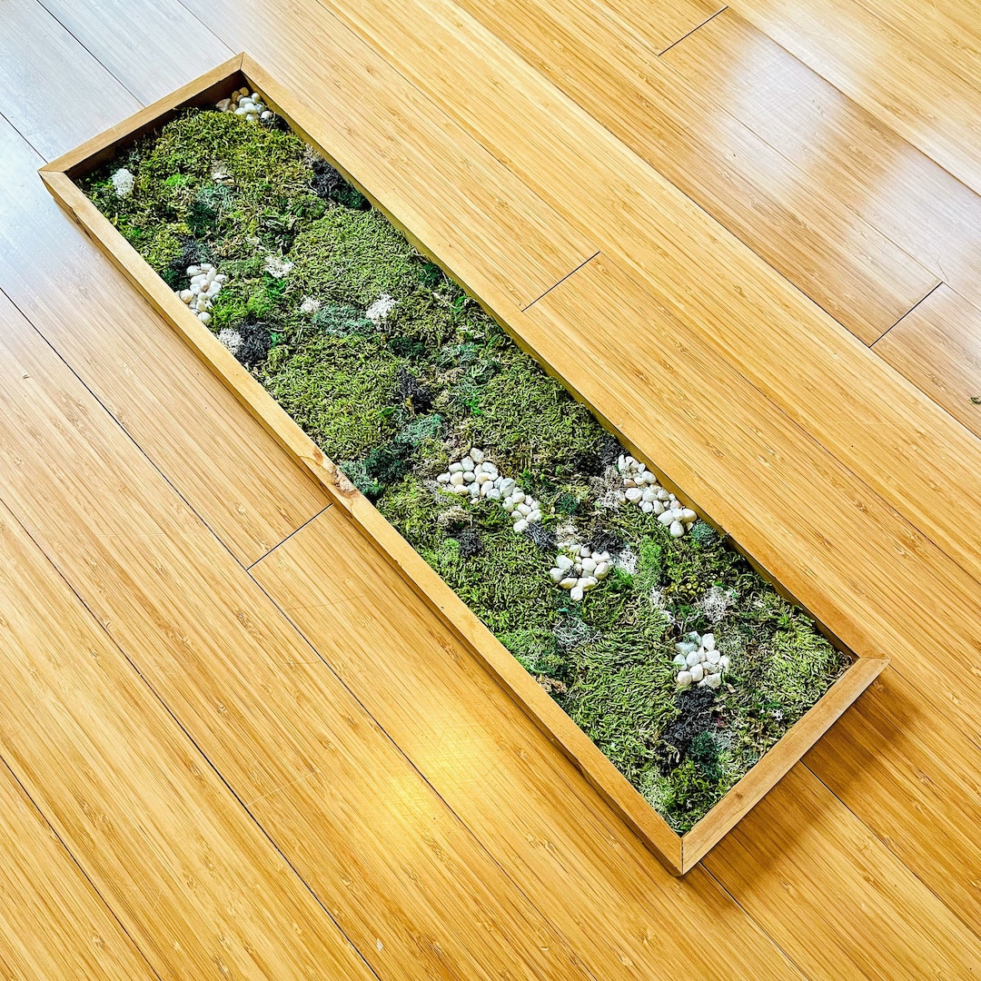 Framed Preserved Moss Wall Art – Custom Reindeer Moss Decor for Home - Etsy
