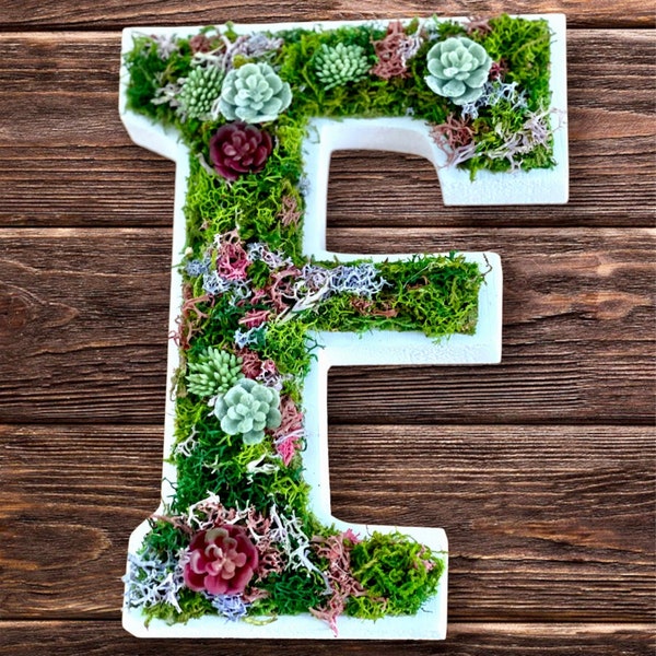 Moss Letters - Etsy