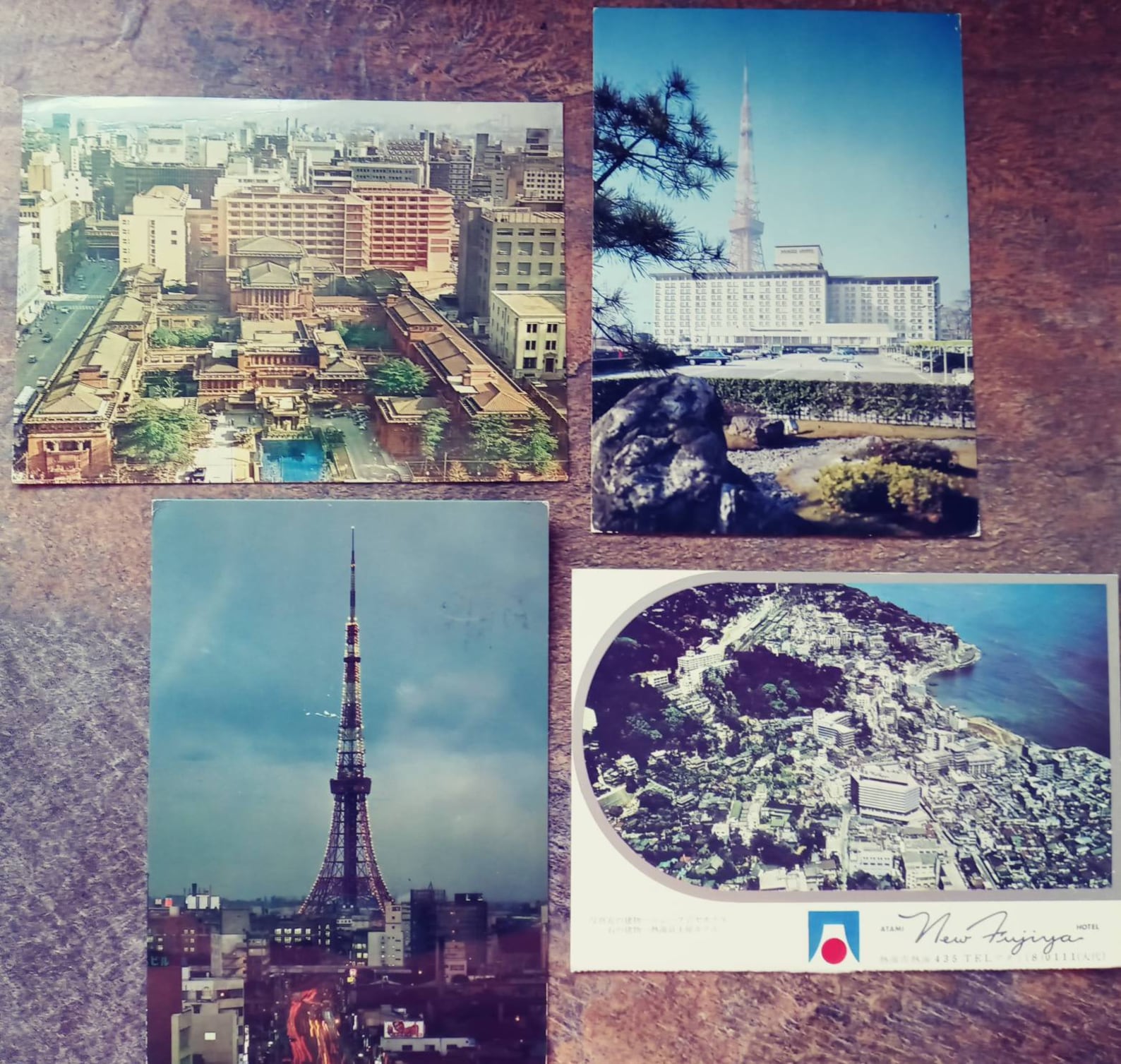 4 Vintage Japan Postcards Tokyo Postcards Atami Postcards | Etsy
