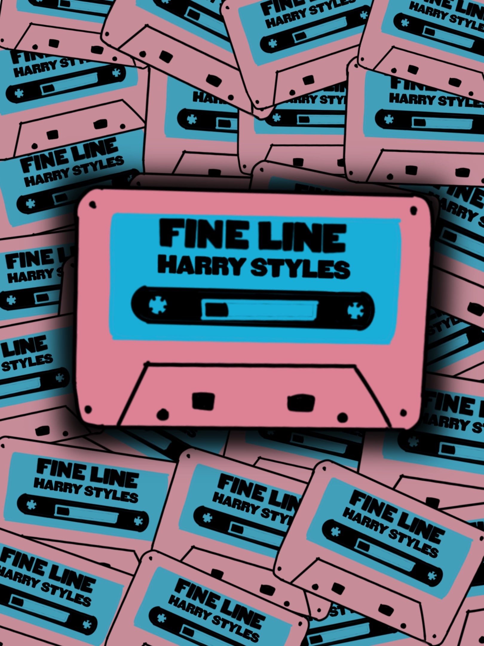 Fine Line Harry Styles Cassette Tape Sticker Etsy