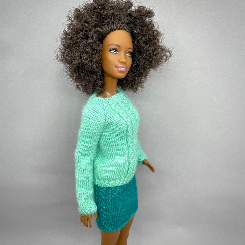 Kids' Crafts Cardigan Knitting Pattern for Barbie doll 11,5 inch doll ...